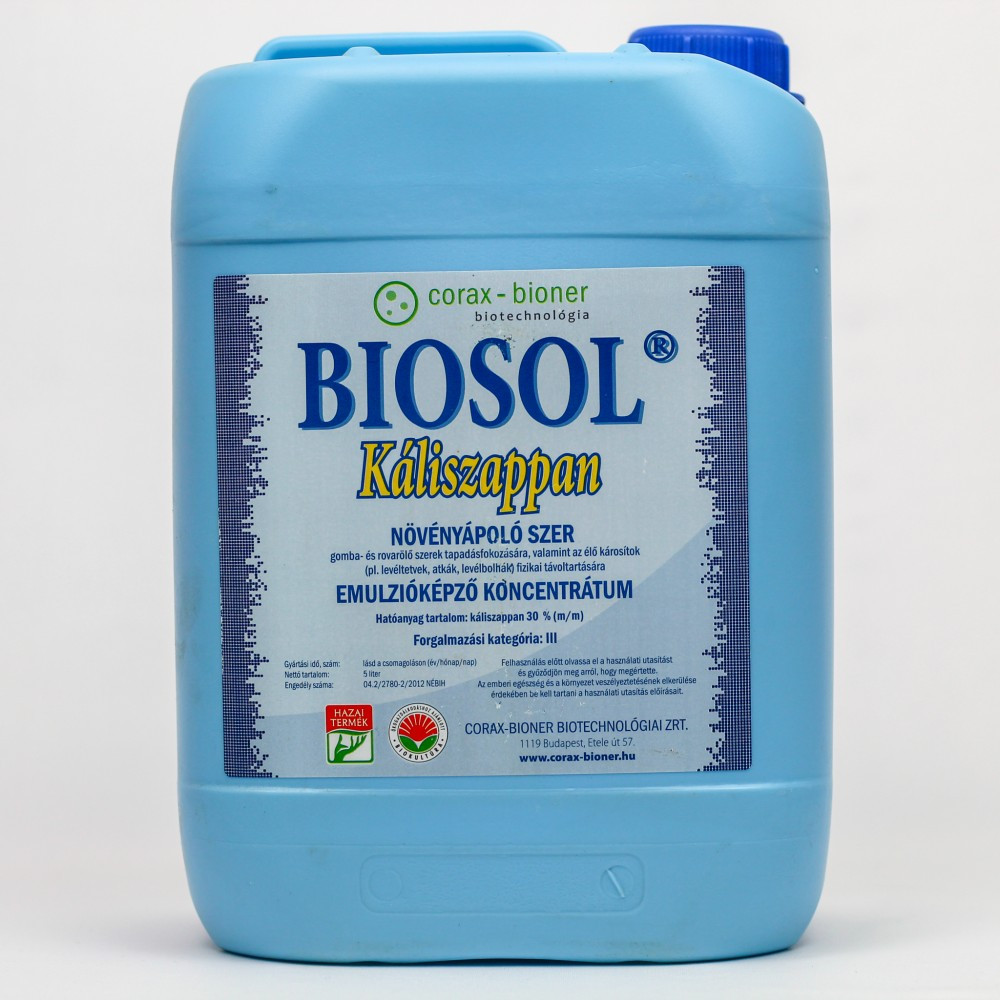 Káliszappan Biosol - 20 Liter - Profi kertészek, profi webár